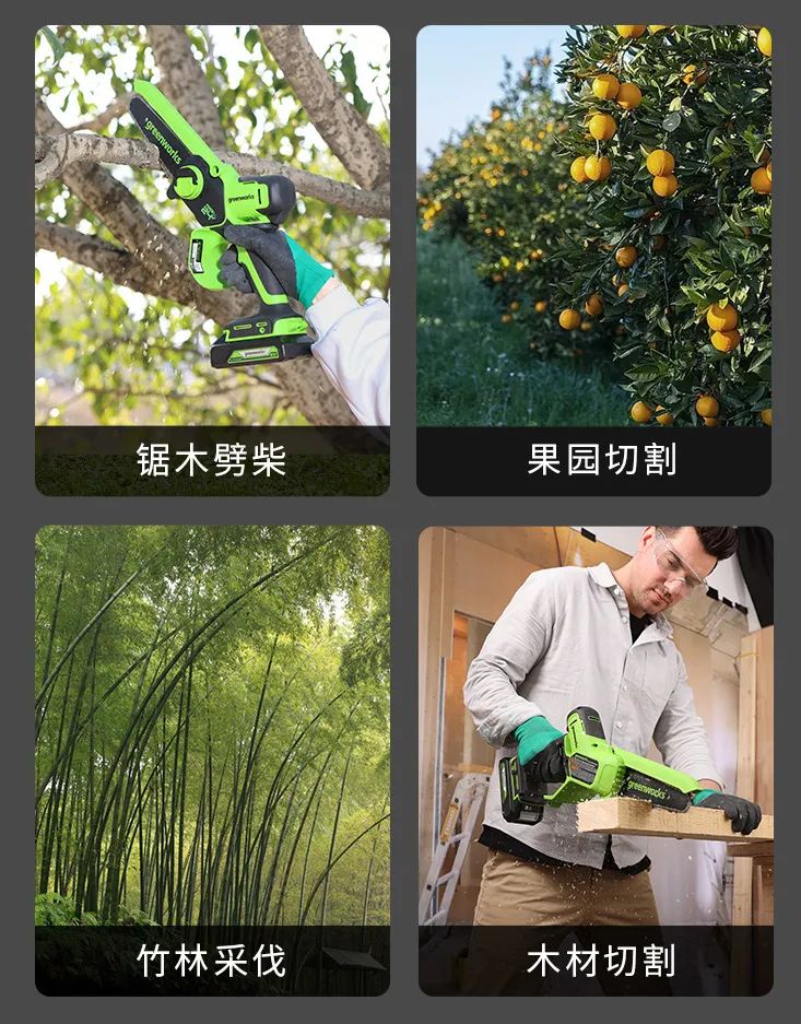 轻巧易用，随心而动 | greenworks 24V迷你锯灵动上市 - 格力博(江苏)股份有限公司
